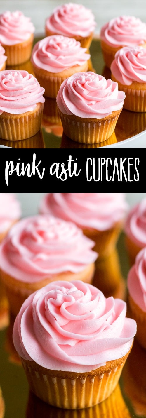 Pink Asti Cupcakes