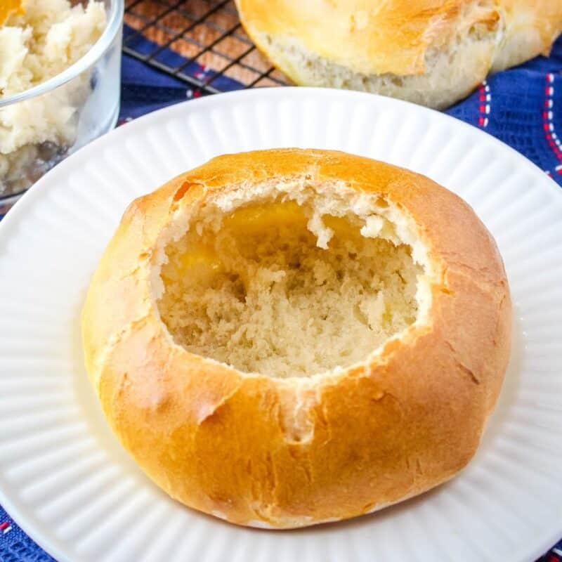 Homemade Bread Bowl Recipe • Bread Booze Bacon
