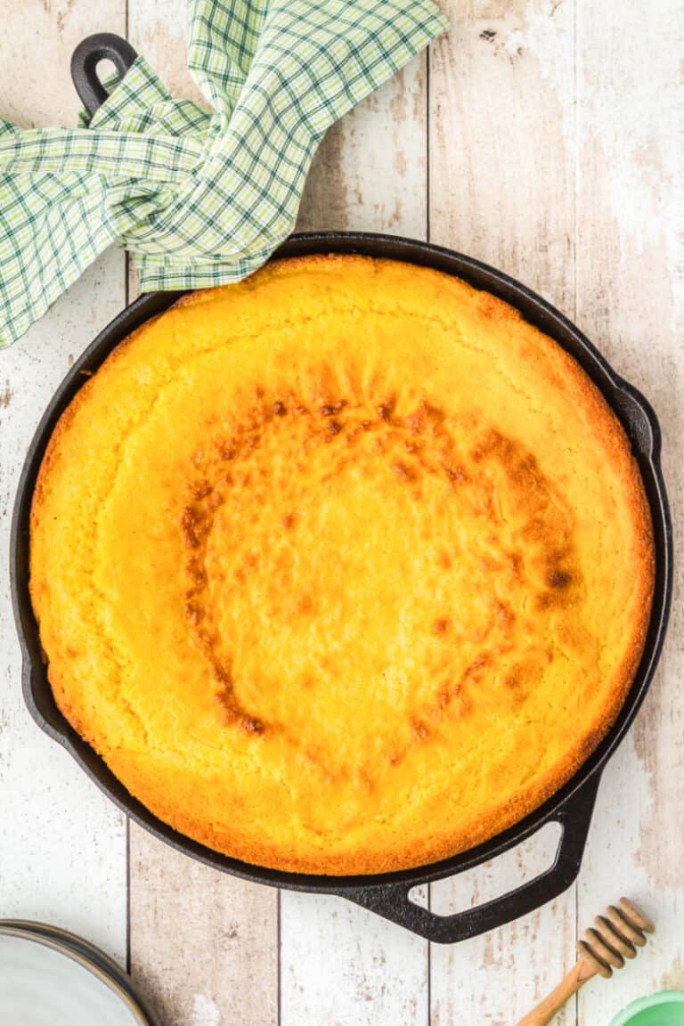 Southern Cast Iron Skillet Cornbread • Bread Booze Bacon