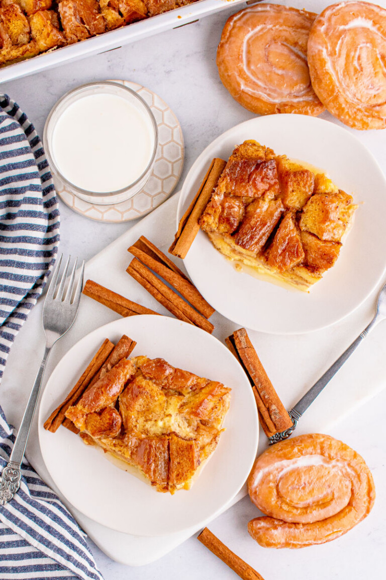 Honey Bun Bread Pudding