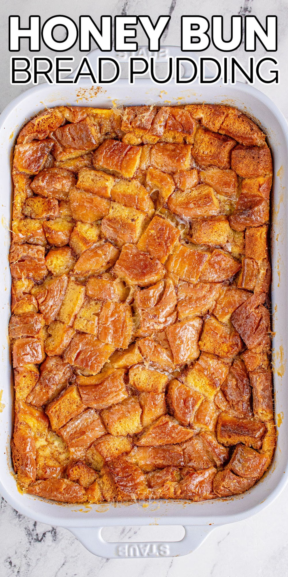 Honey Bun Bread Pudding