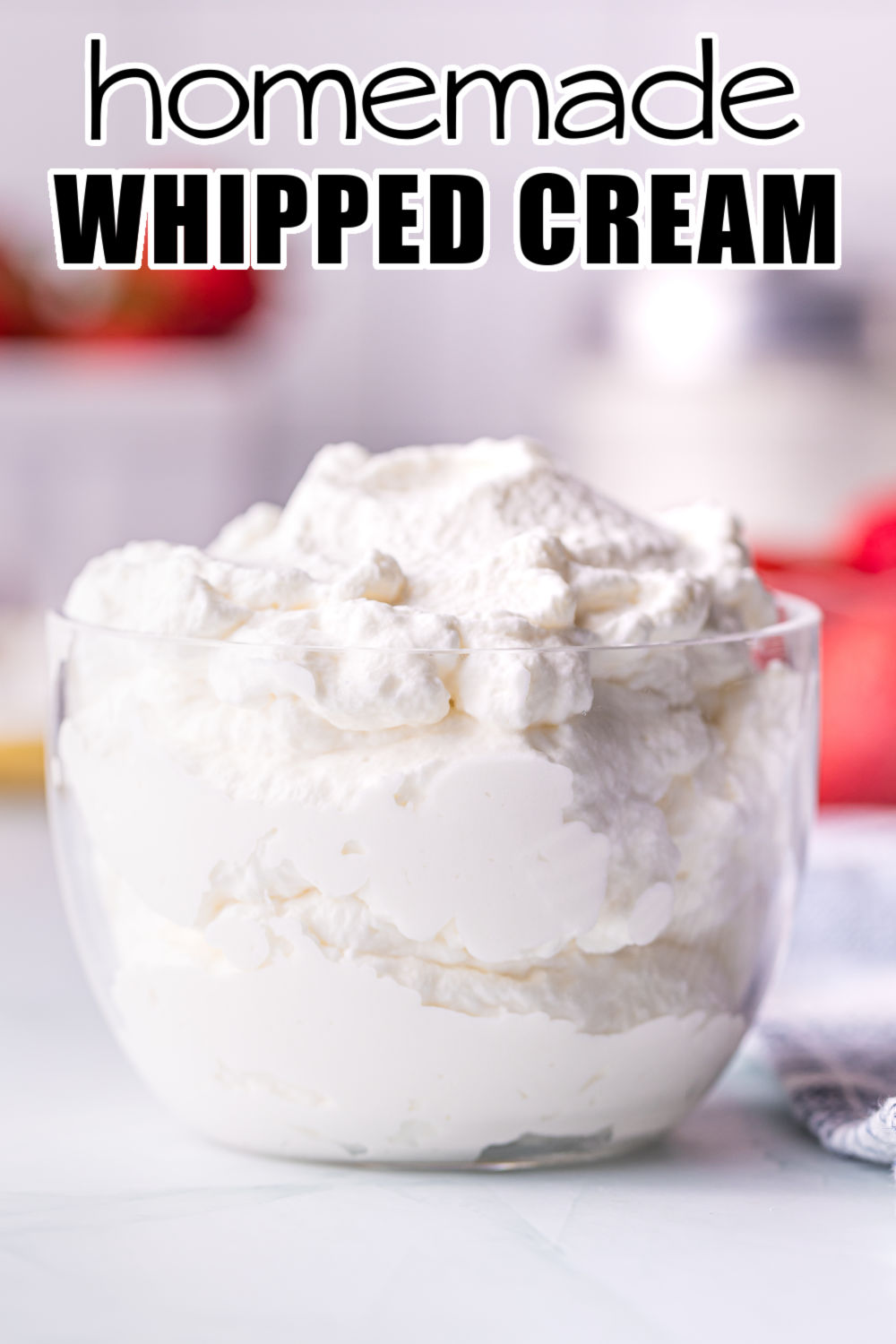 Homemade Whipped Cream Recipe • Bread Booze Bacon